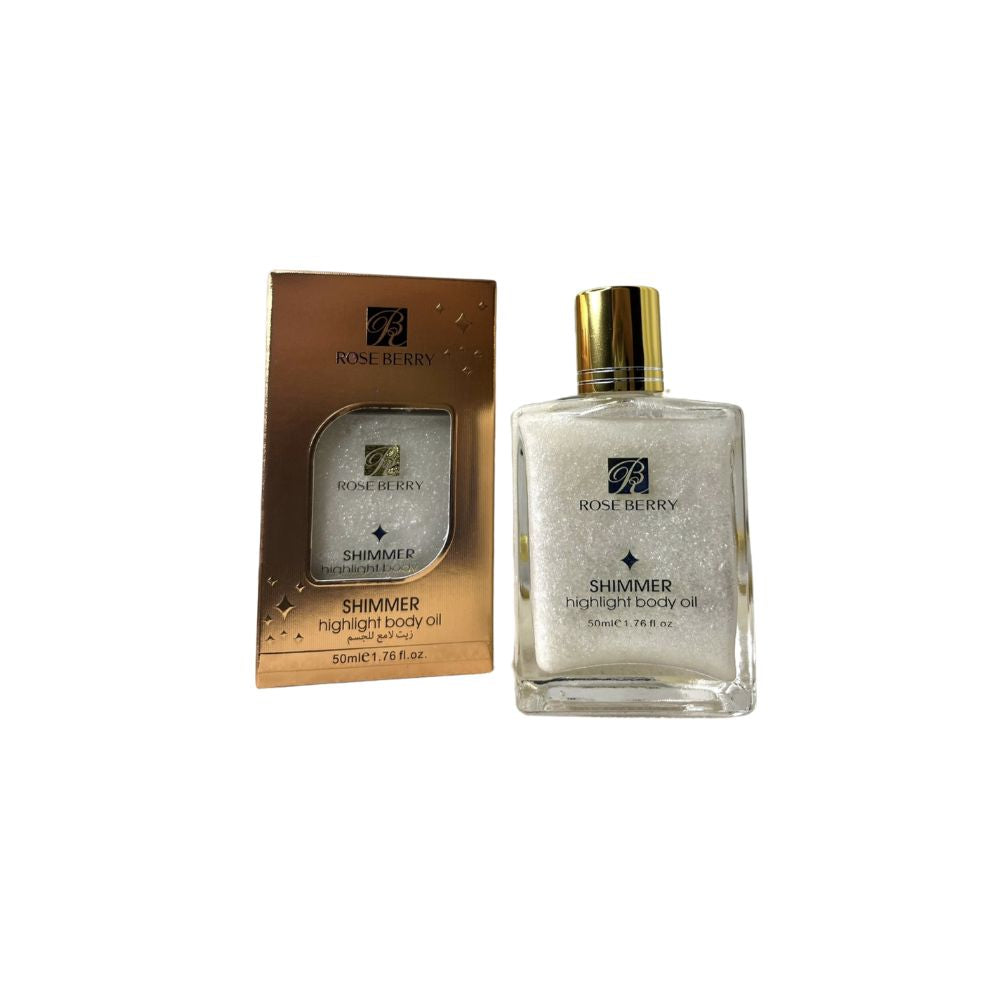 Rose Berry Shimmer Highlight Body Oil – bemart